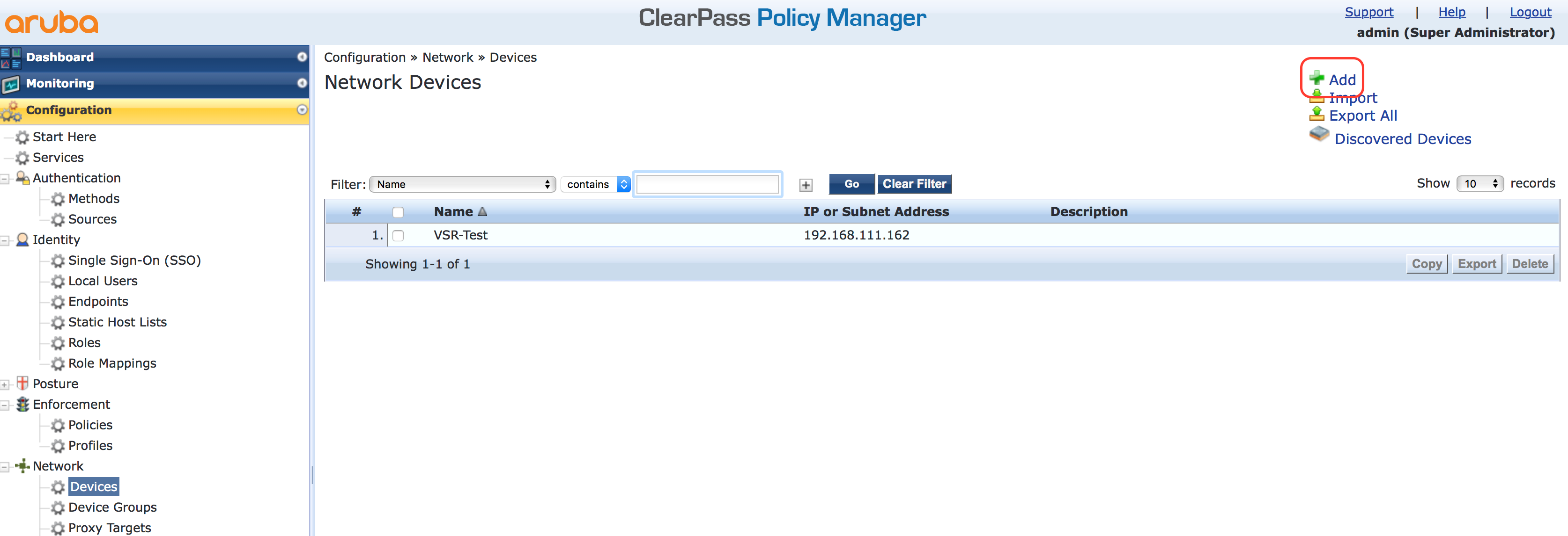 Operator Login with ClearPass TACACS+ - Flomain Networking
