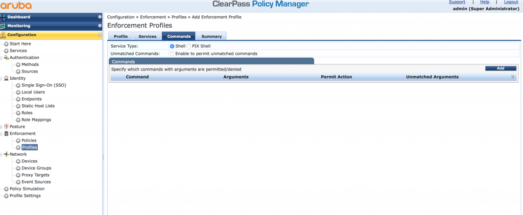 Operator Login with ClearPass TACACS+ - Flomain Networking