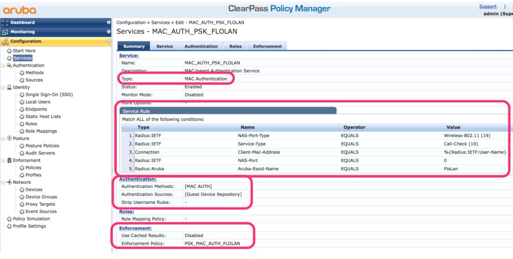 Mac Authentication With Username Using Clearpass Flomain Networking