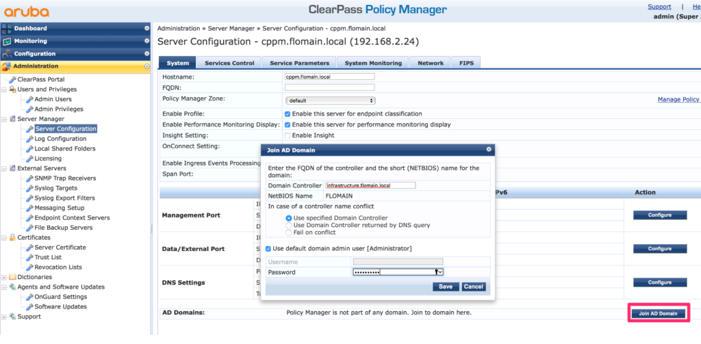 Migrate ClearPass to a new Server - Flomain Networking