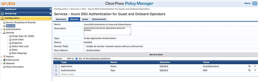 ClearPass SSO with Azure AD - Flomain Networking