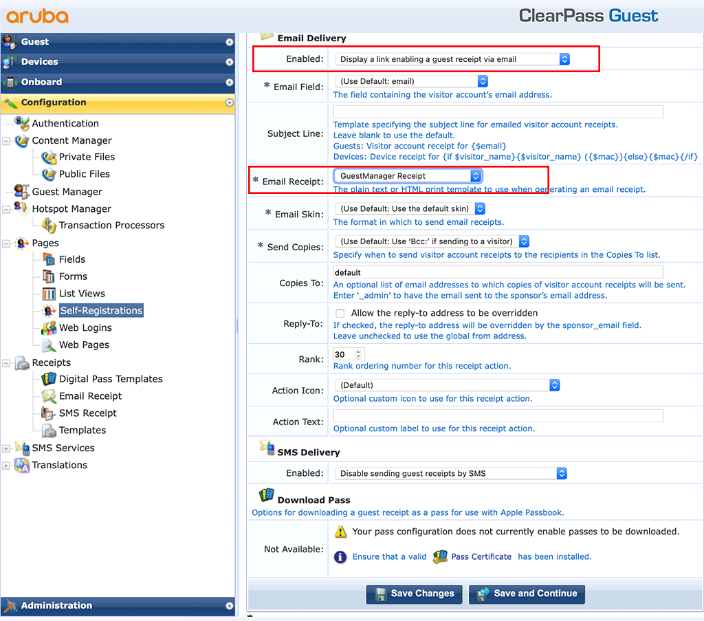 ClearPass Sponsored Guest Login - Flomain Networking