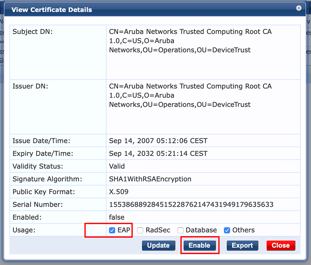 Aruba AP Authentication - Flomain Networking