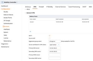 Aruba VIA VPN with IKEv2 - Flomain Networking
