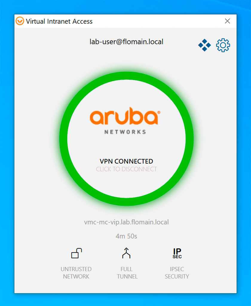 Aruba VIA VPN with IKEv2 - Flomain Networking