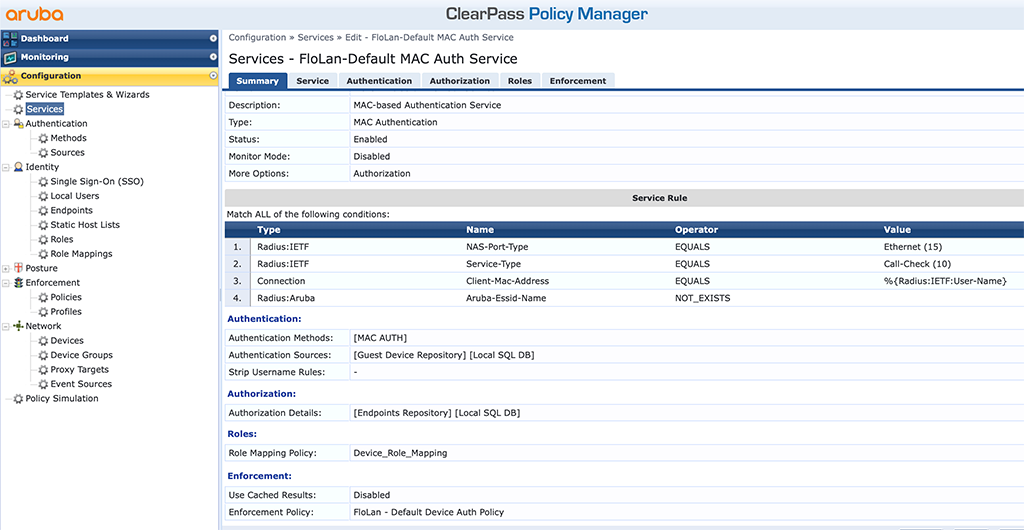 Aruba Downloadable User Roles - Flomain Networking