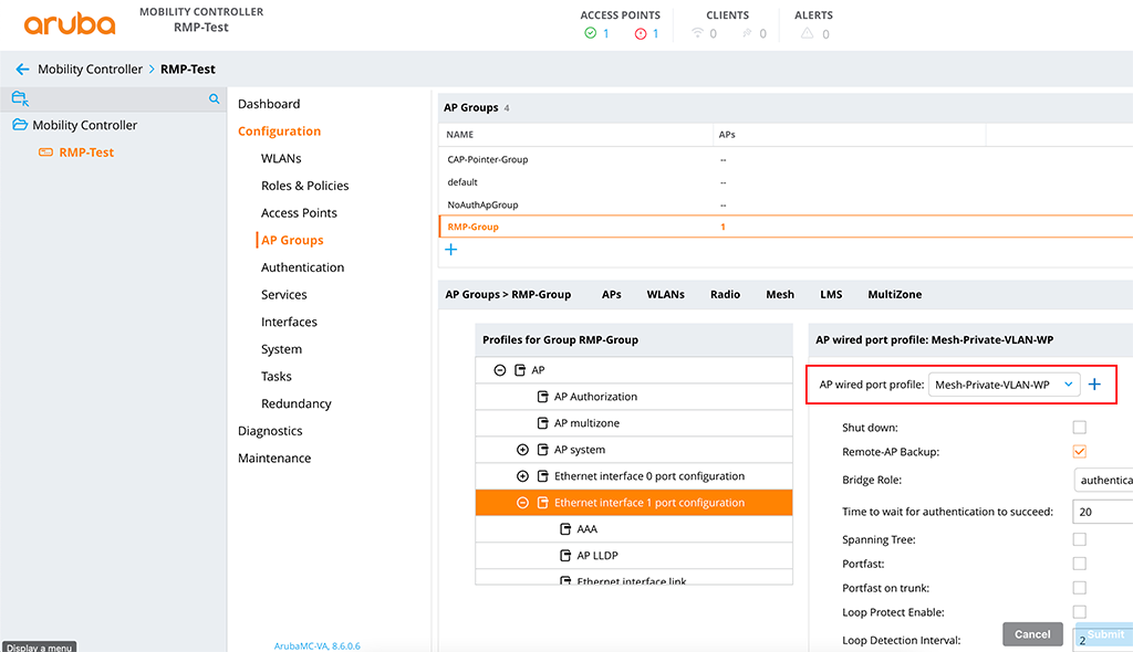 Aruba Remote Mesh using an Aruba RAP - Flomain Networking
