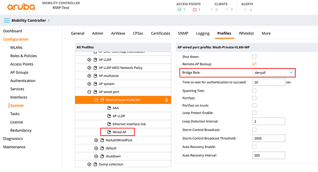 Aruba Remote Mesh using an Aruba RAP - Flomain Networking